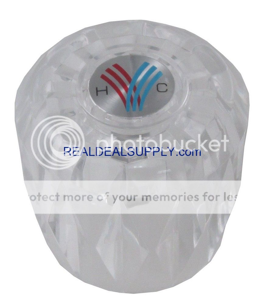 Real Deal Supply |Valley - V7880 - Single Control Acrylic Knob Handle ...