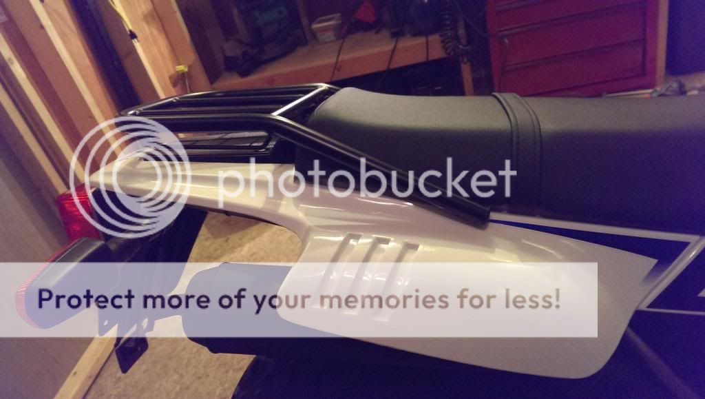 Manrack all mounted up! | TW200 Forum