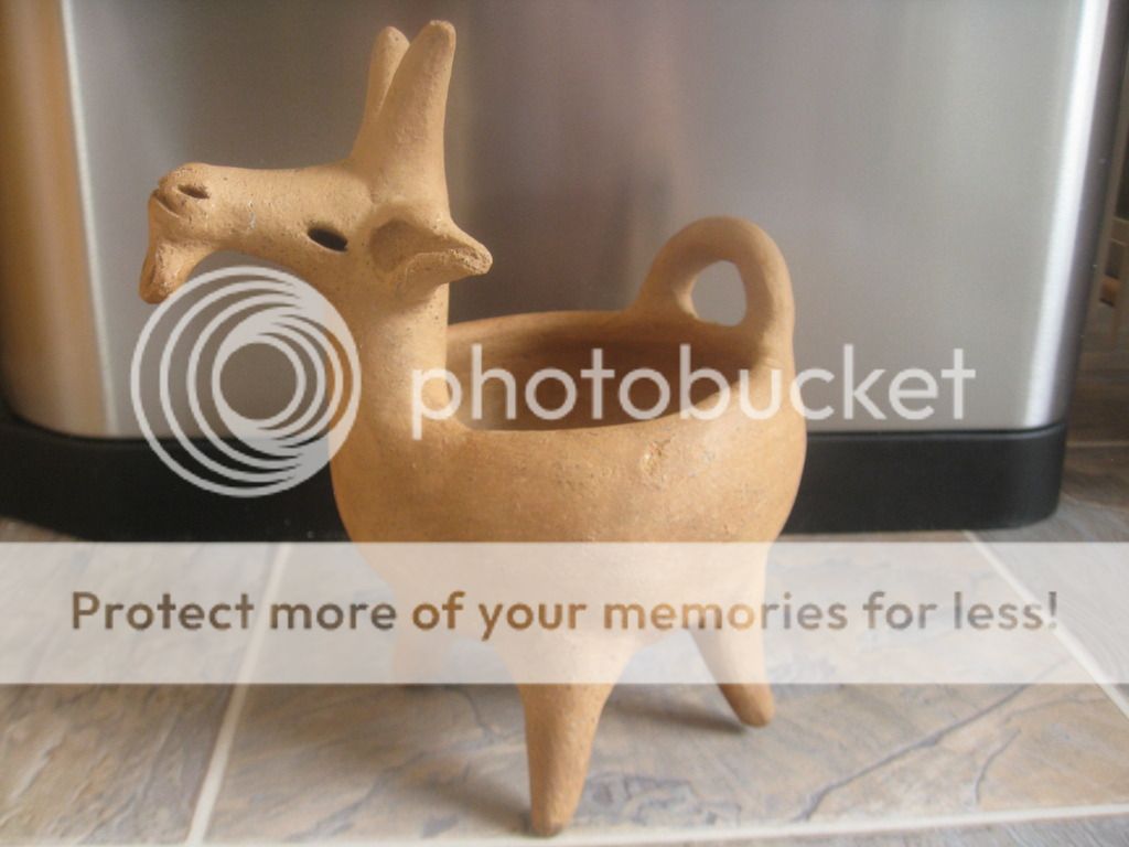 Mexican Clay Goat Planter | Antiques Board